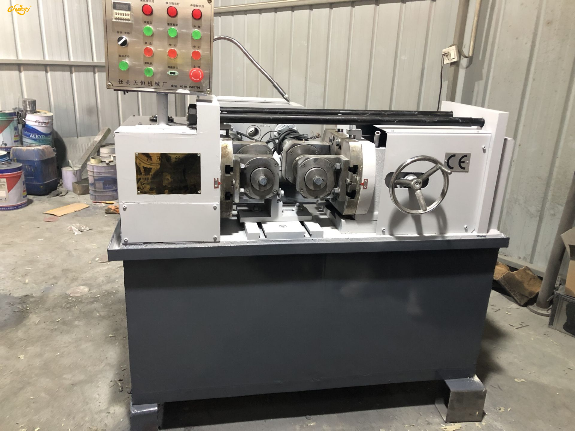 Automatic Vertical Thread Rolling Machine - Buy vertical thread rolling ...